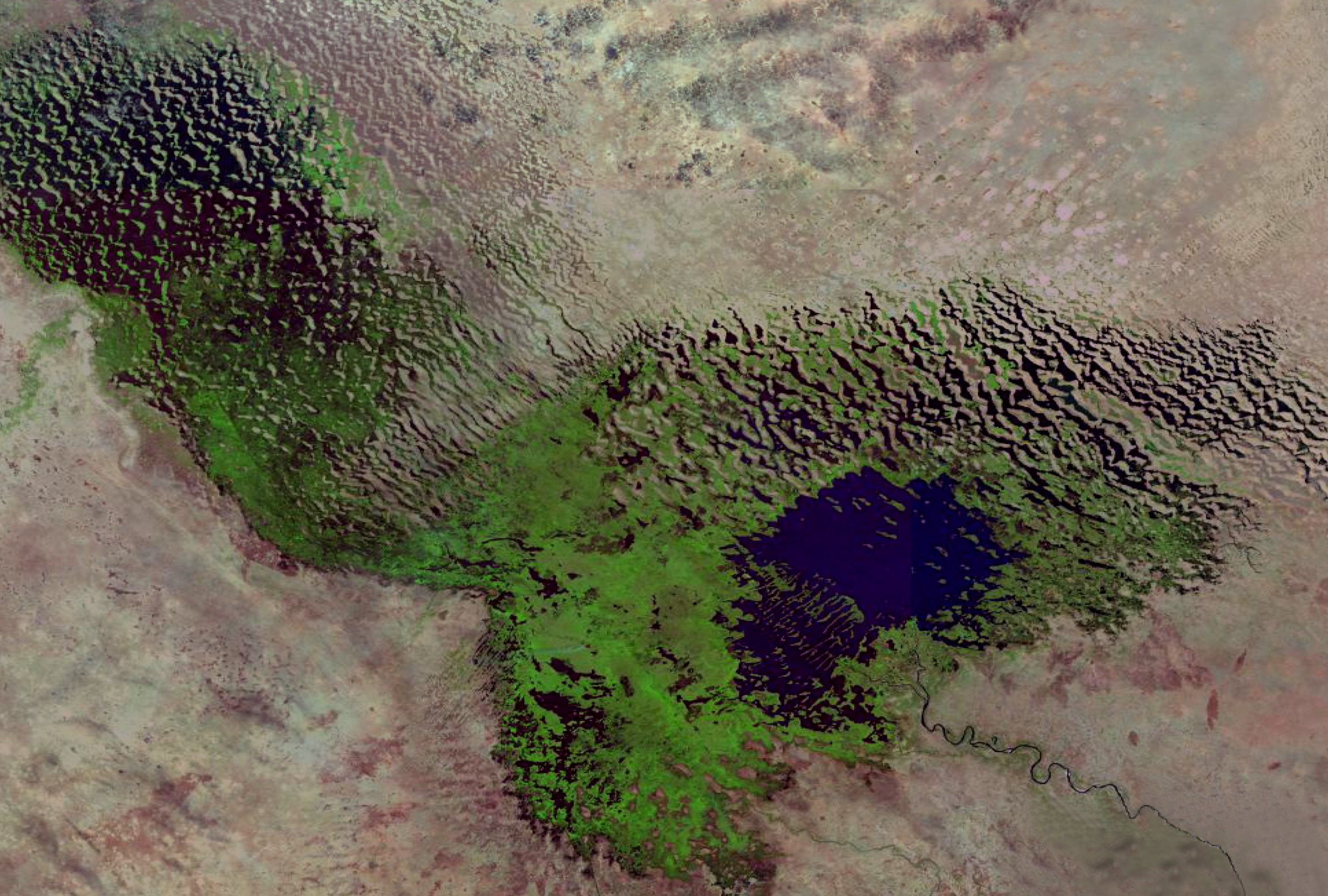 NASA SVS | Lake Chad 2001