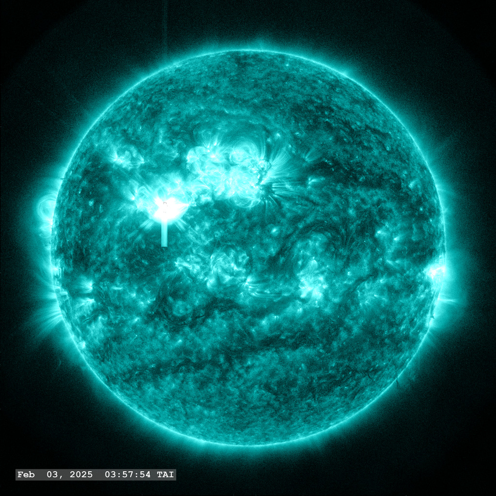 NASA SVS | M8.8 flare from Active Region 13981 - February 3, 2025