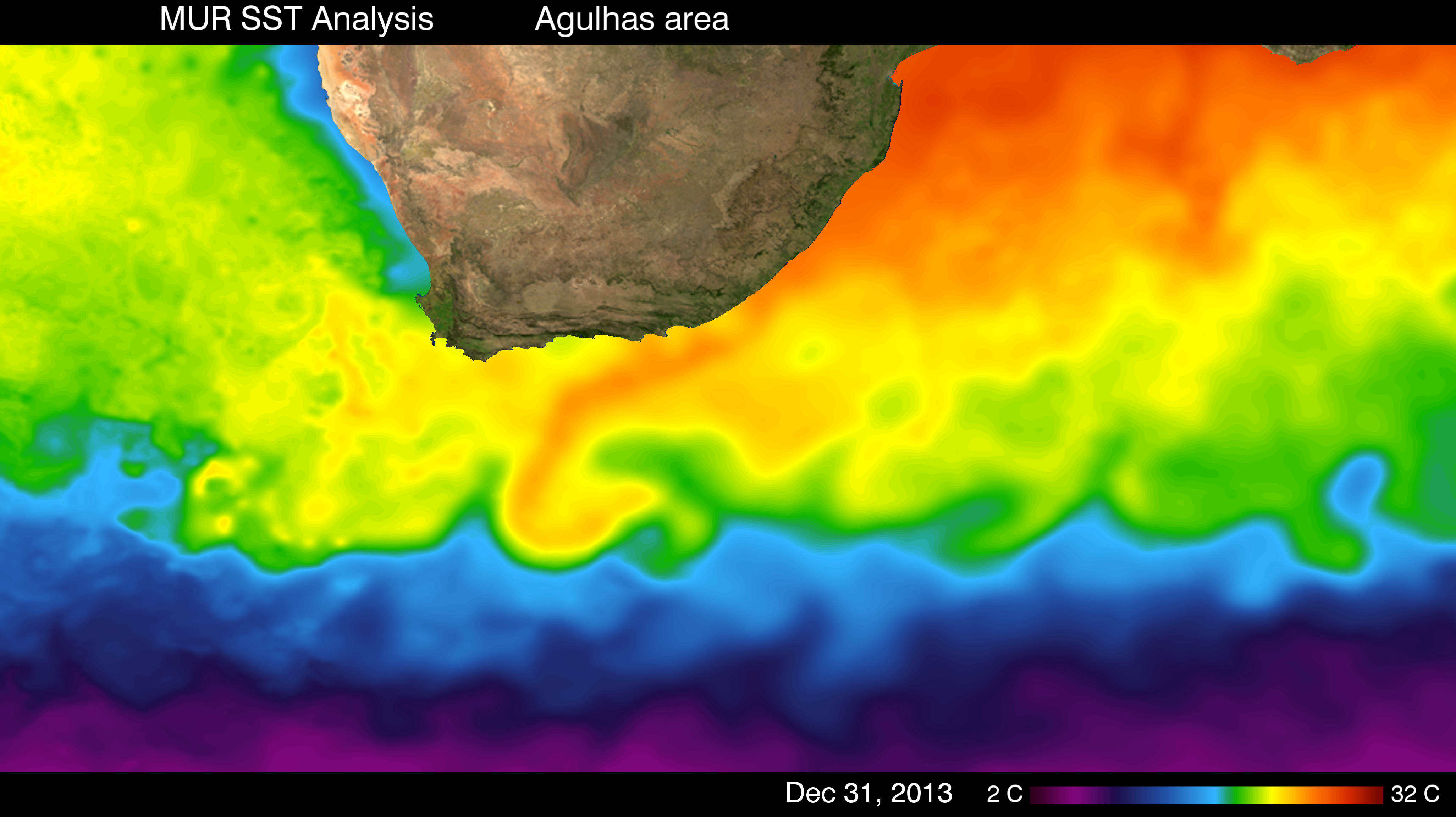 NASA SVS | Sea Surface Temperature and the Agulhas Current NASA SVS | Sea Surface Temperature and the Agulhas Current