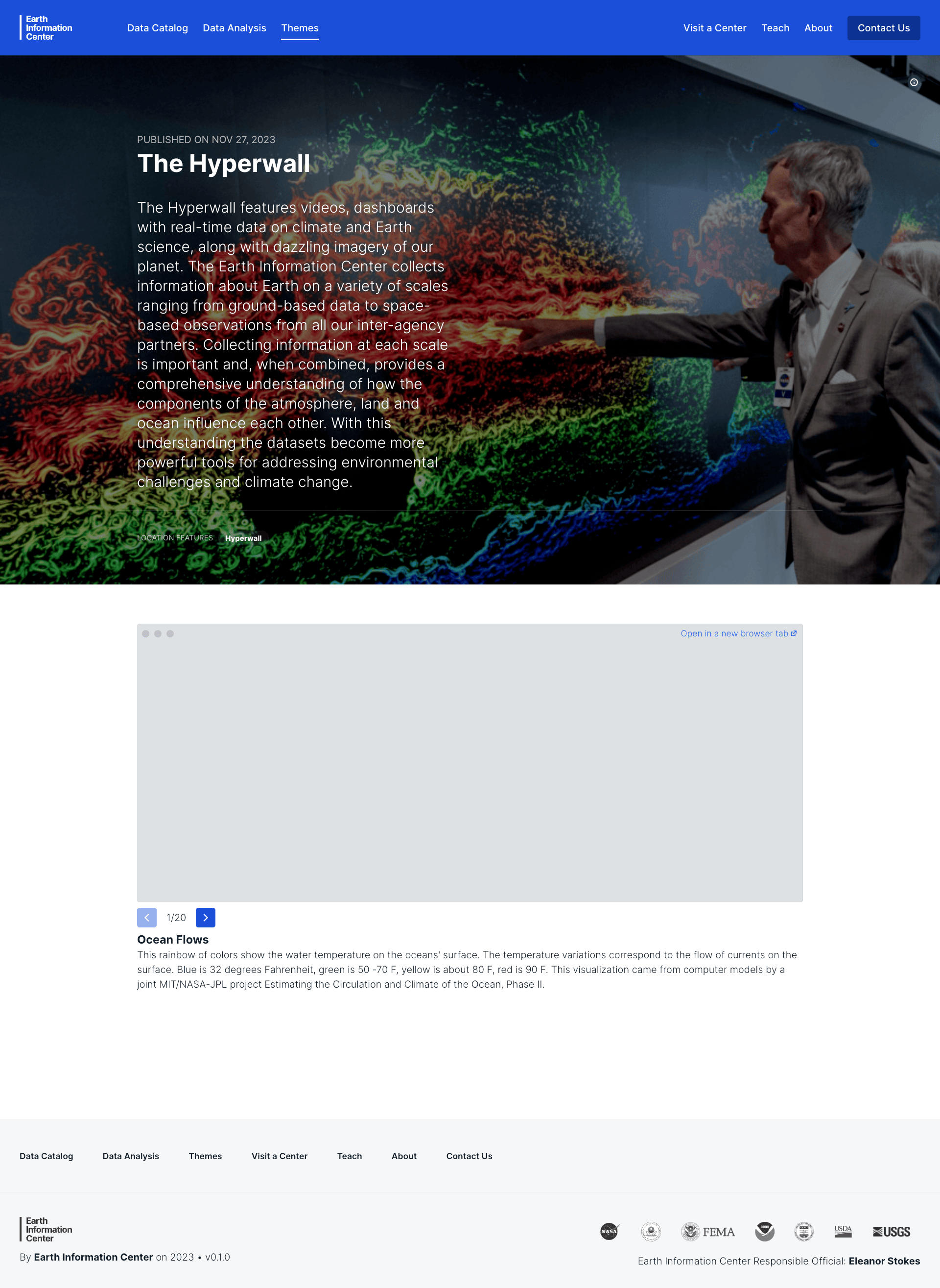 EIC Virtual Hyperwall